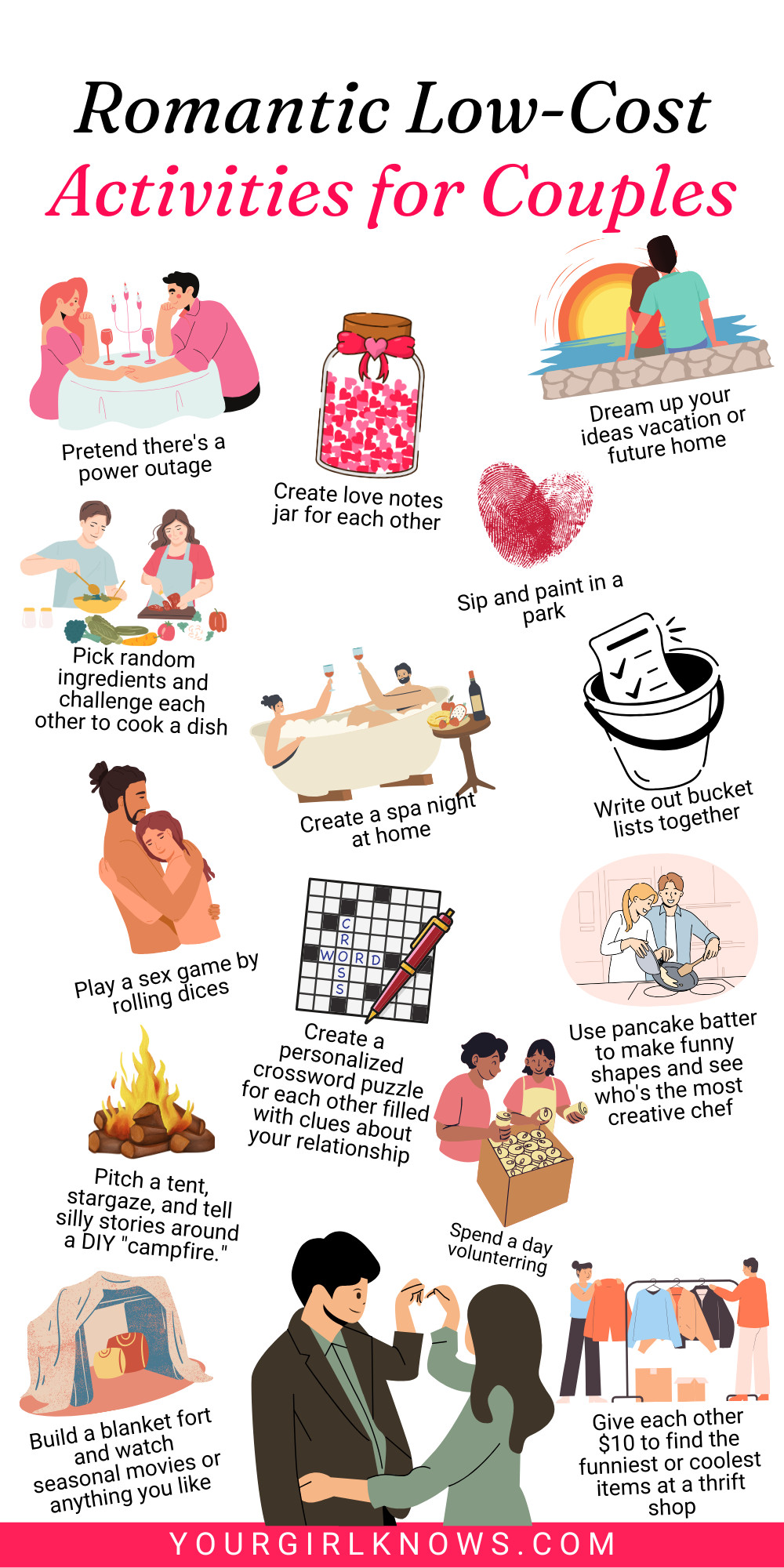 14 Romantic Low Cost Activities for Couples To Fall In Love Without ...